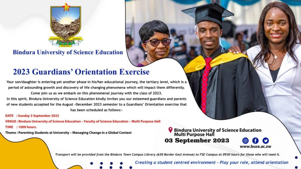 2023 Guardians’ Orientation Exercise - Bindura University of Science ...