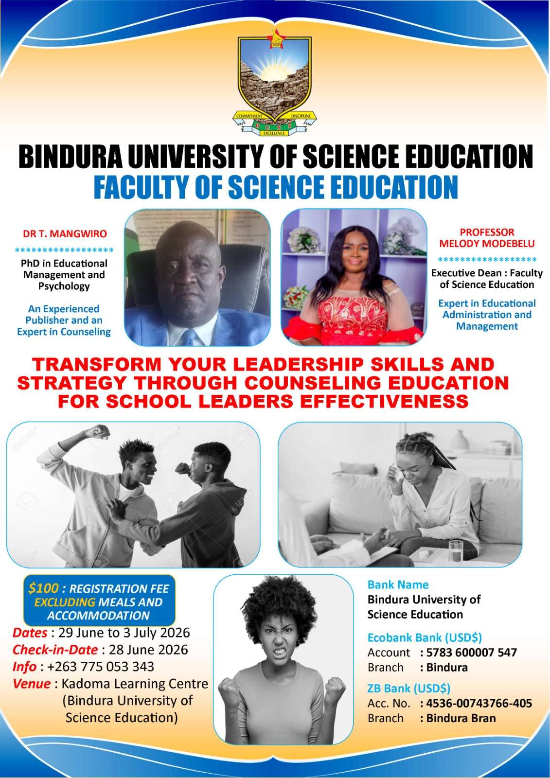 Home | Bindura University of Science Education Shaping and Creating the ...